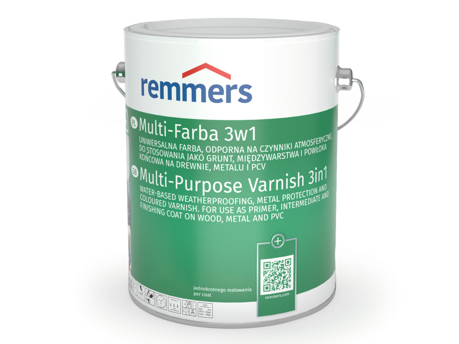 Farba renowacyjna BIAŁA grzejnik Remmers 2,5L